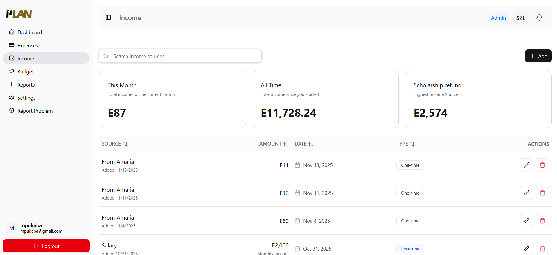 iPlan - Smart Financial Management